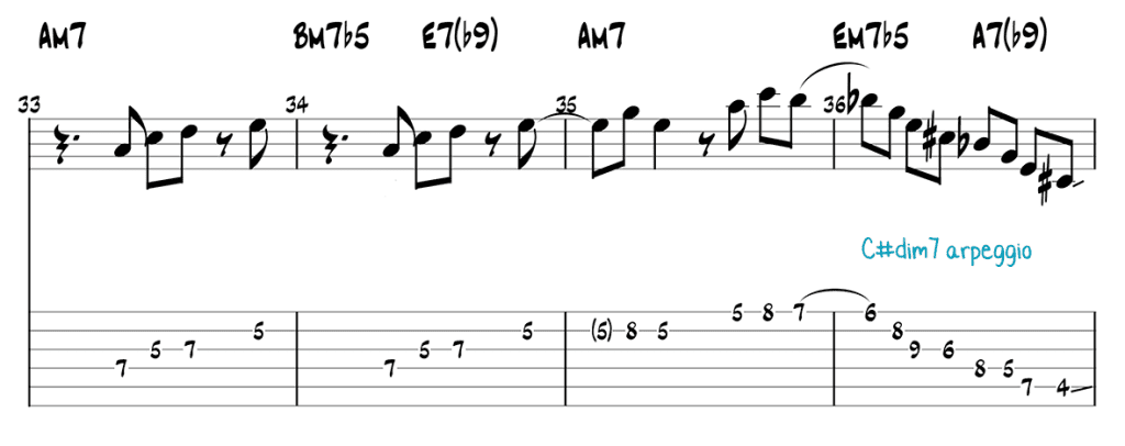 Summertime Melody & Solo Study for Jazz Guitar