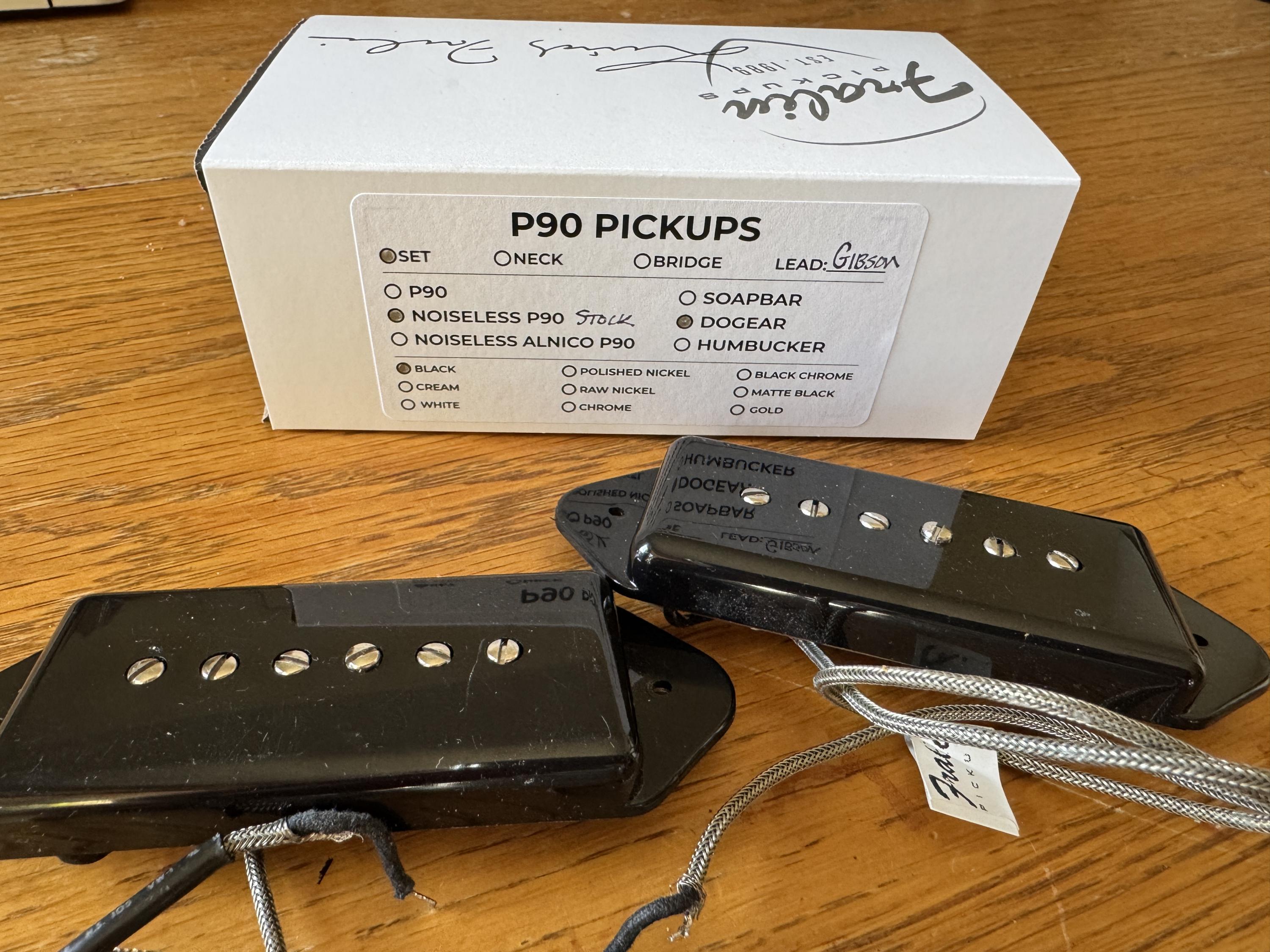 [For Sale] REDUCED: Lindy Fralin Noisless P-90 Guitar Pickup Set - $280